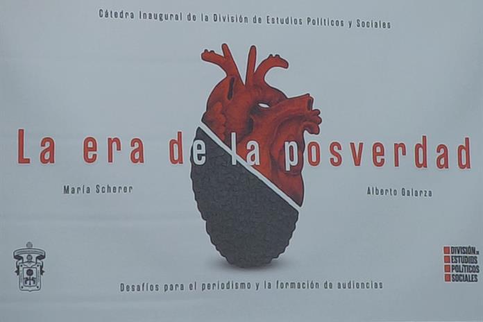 María Scherer alerta sobre posverdad y desinformación