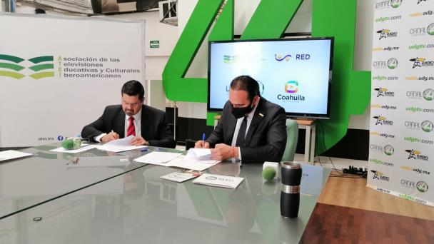 Firman convenios Canal 44 y ATEI con RED México