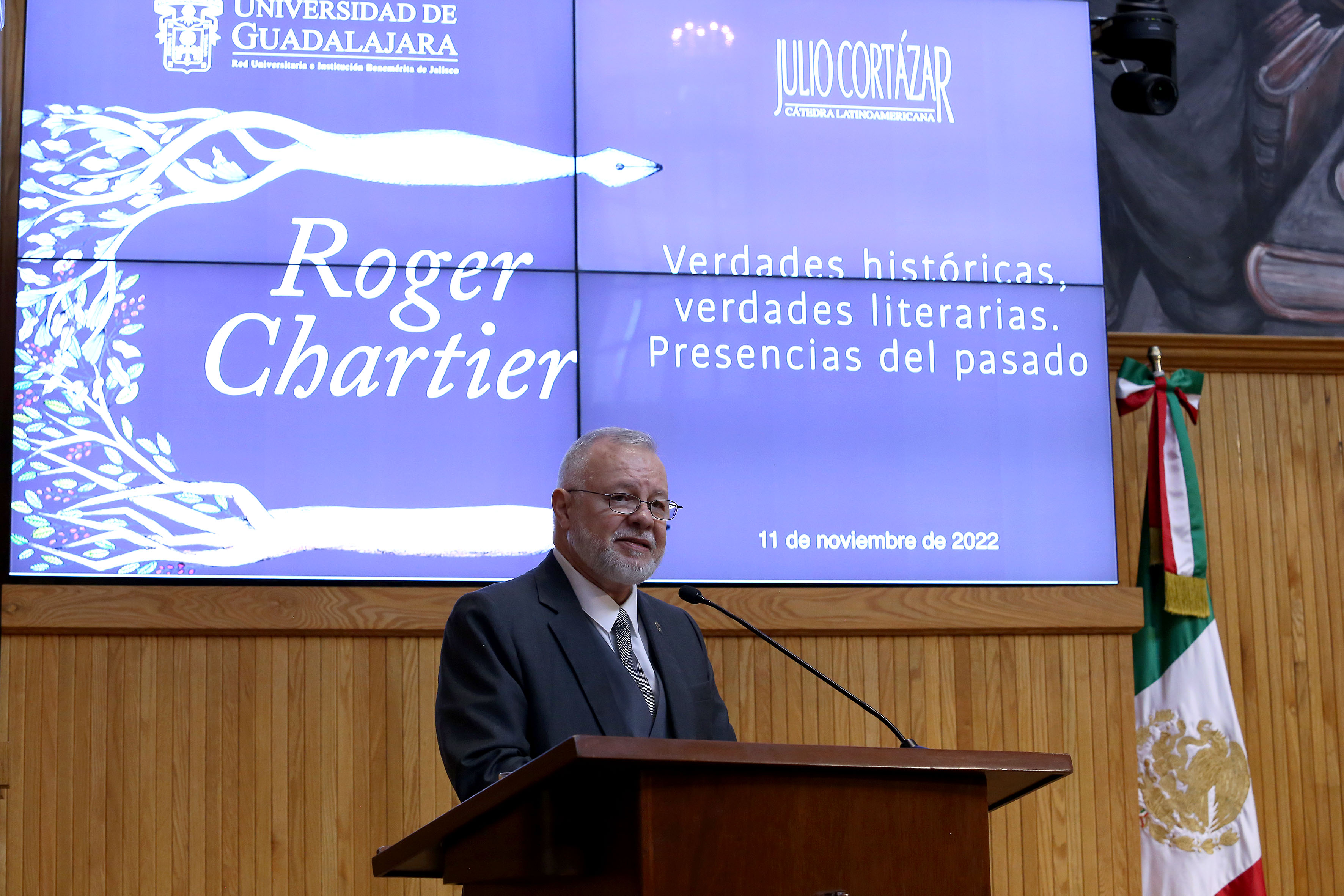 El historiador y filósofo Roger Chartier dio una conferencia magistral ...